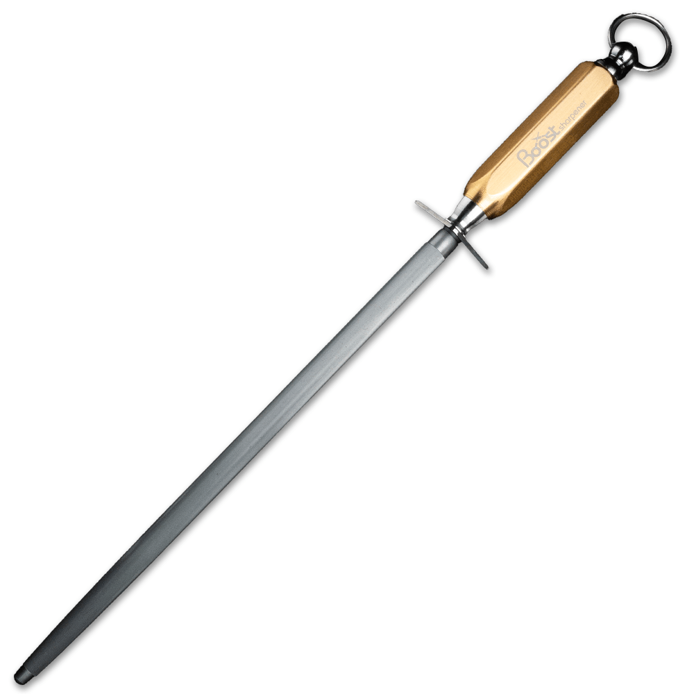 Boost Sharpening Steel Micro Fine 12" Gold Color (BKS-12G) – Gearevo ...