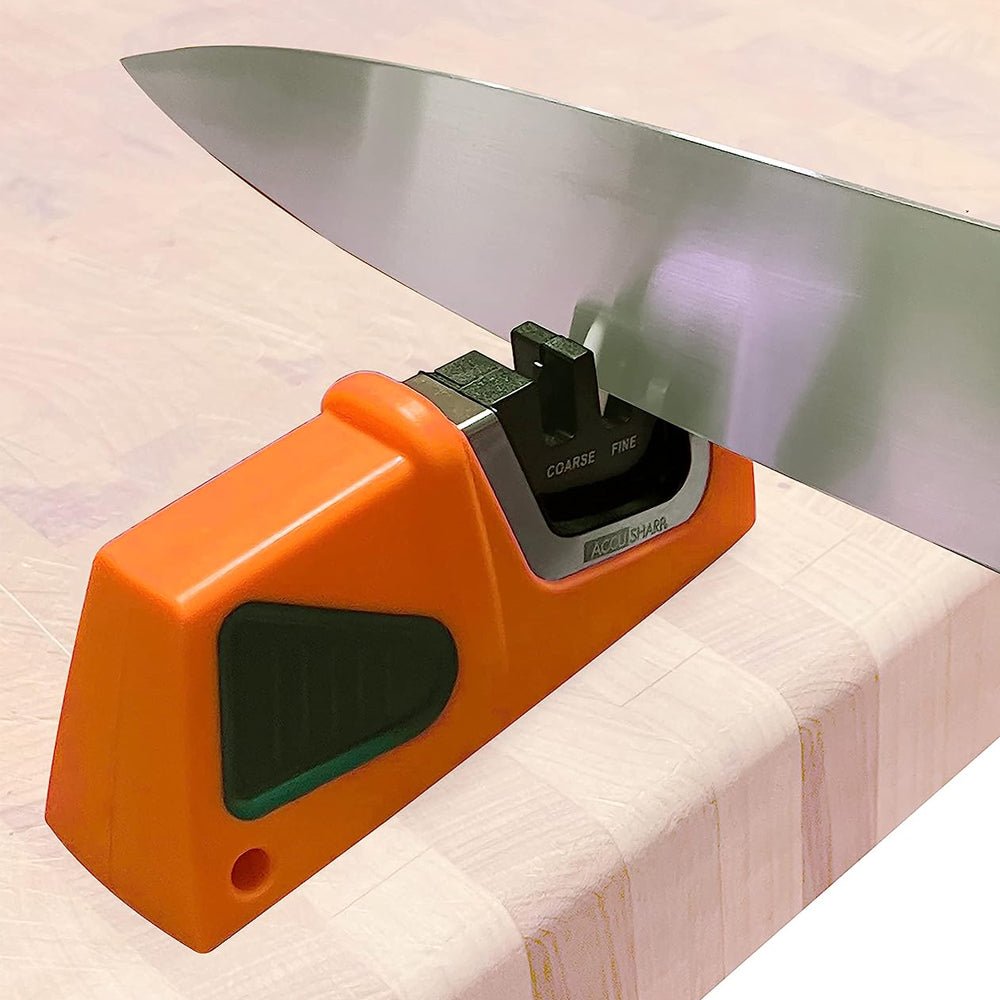 Accusharp Compact Pull-through Sharpener (Orange/green) – Gearevo Malaysia